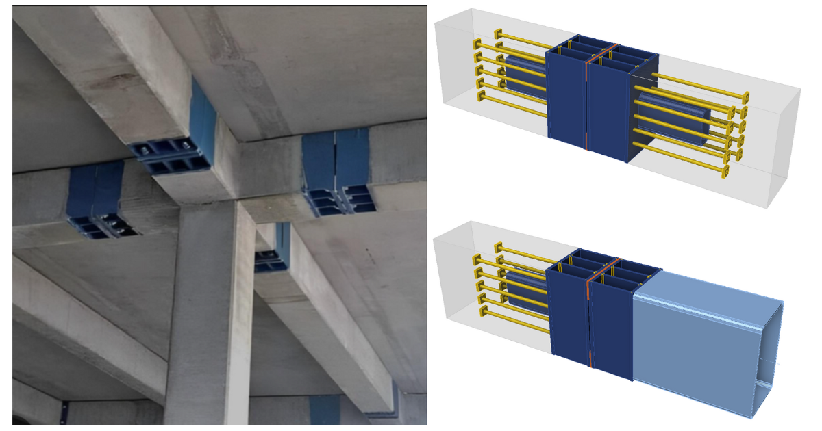 Precast Beam Splice (Beam to Beam Connection) | IDEA StatiCa